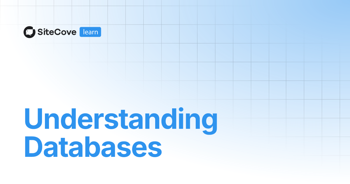 Understanding Databases | SiteCove Learning Hub